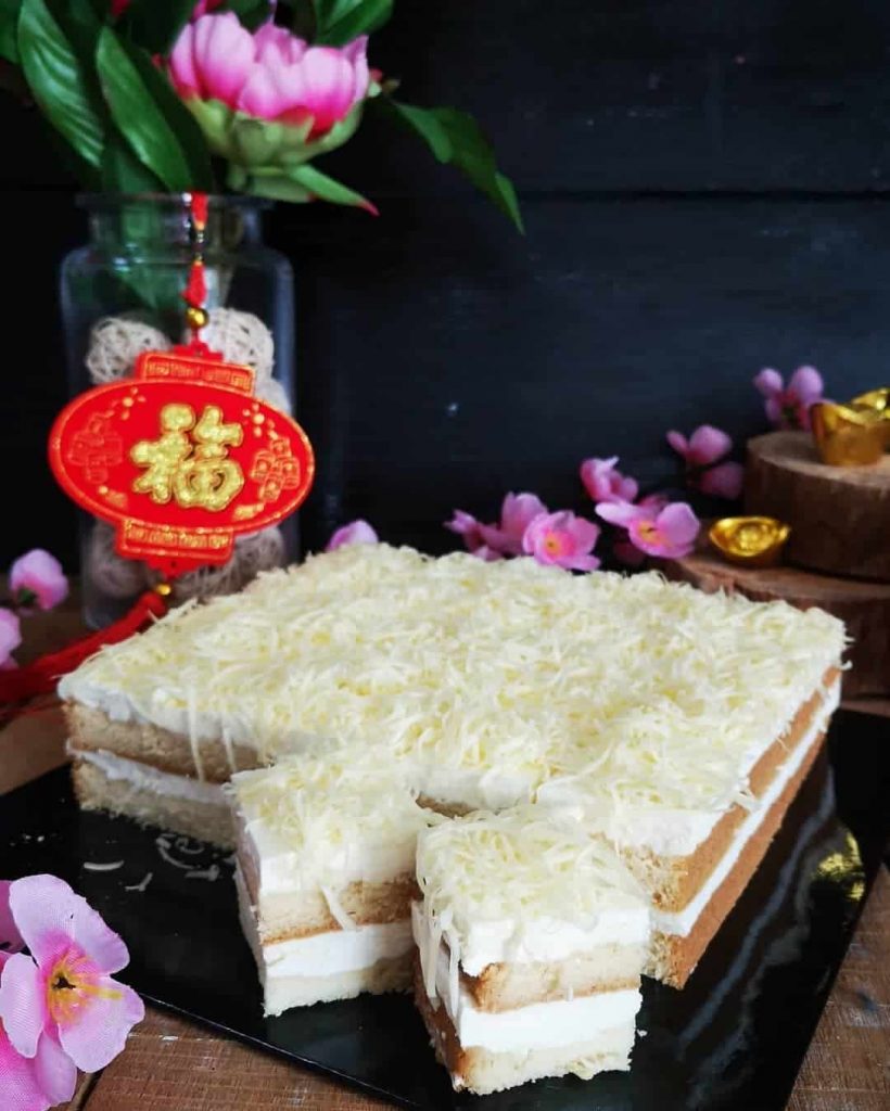 Snow Cheese Cake - Birthday Cake Kuching