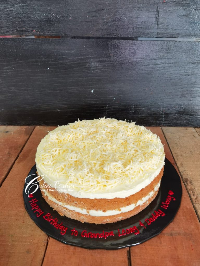 Snow Cheese Cake - Birthday Cake Kuching