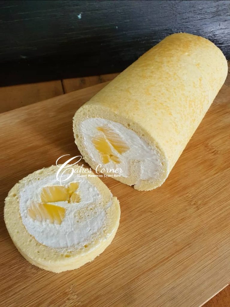 Mango Swiss Roll - Birthday Cake Kuching