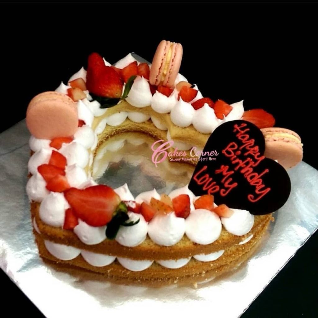 Alphabet Monogram Cake - Birthday Cake Kuching